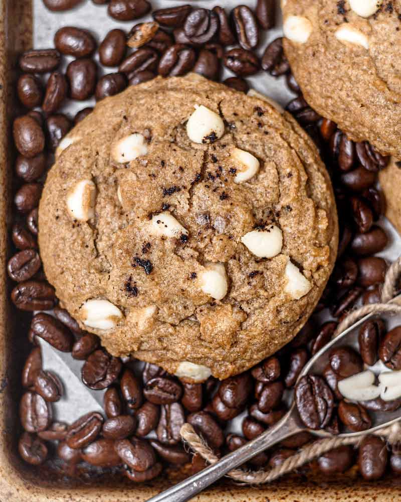 Coffee Cookies with White Chocolate Chips (Cappuccino Flavored)
