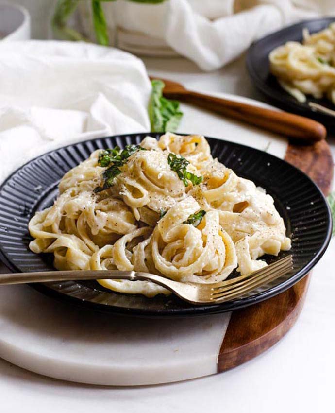 Easy Vegan Fettuccini Alfredo - thank you berry much