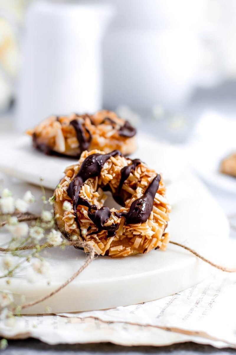 Vegan Samoa Cookies (Caramel Delites) - thank you berry much