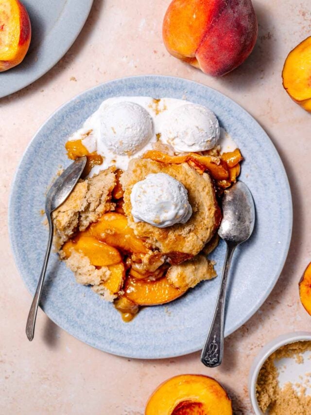 Glazed Stovetop Stewed Peaches