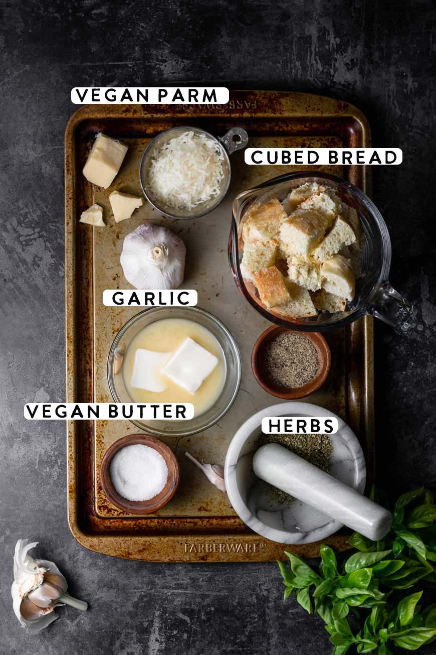 Homemade Garlic Herb Croutons (Vegan) - Thank You Berry Much