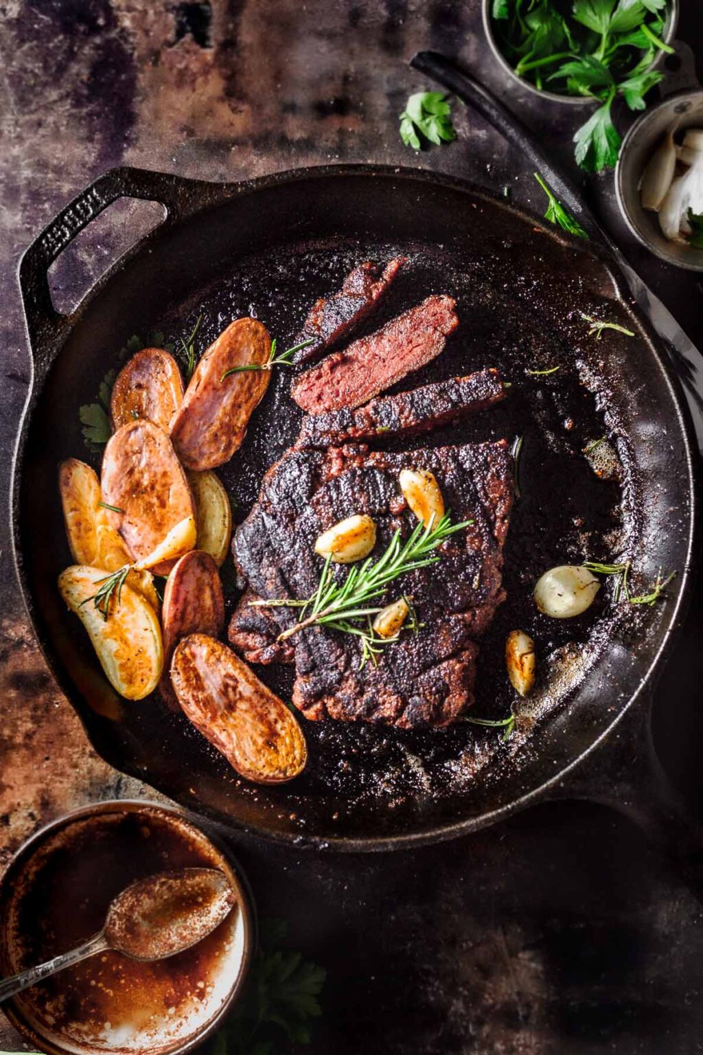 The Best Vegan Steak with Garlic 'Butter' (Tender & Juicy)