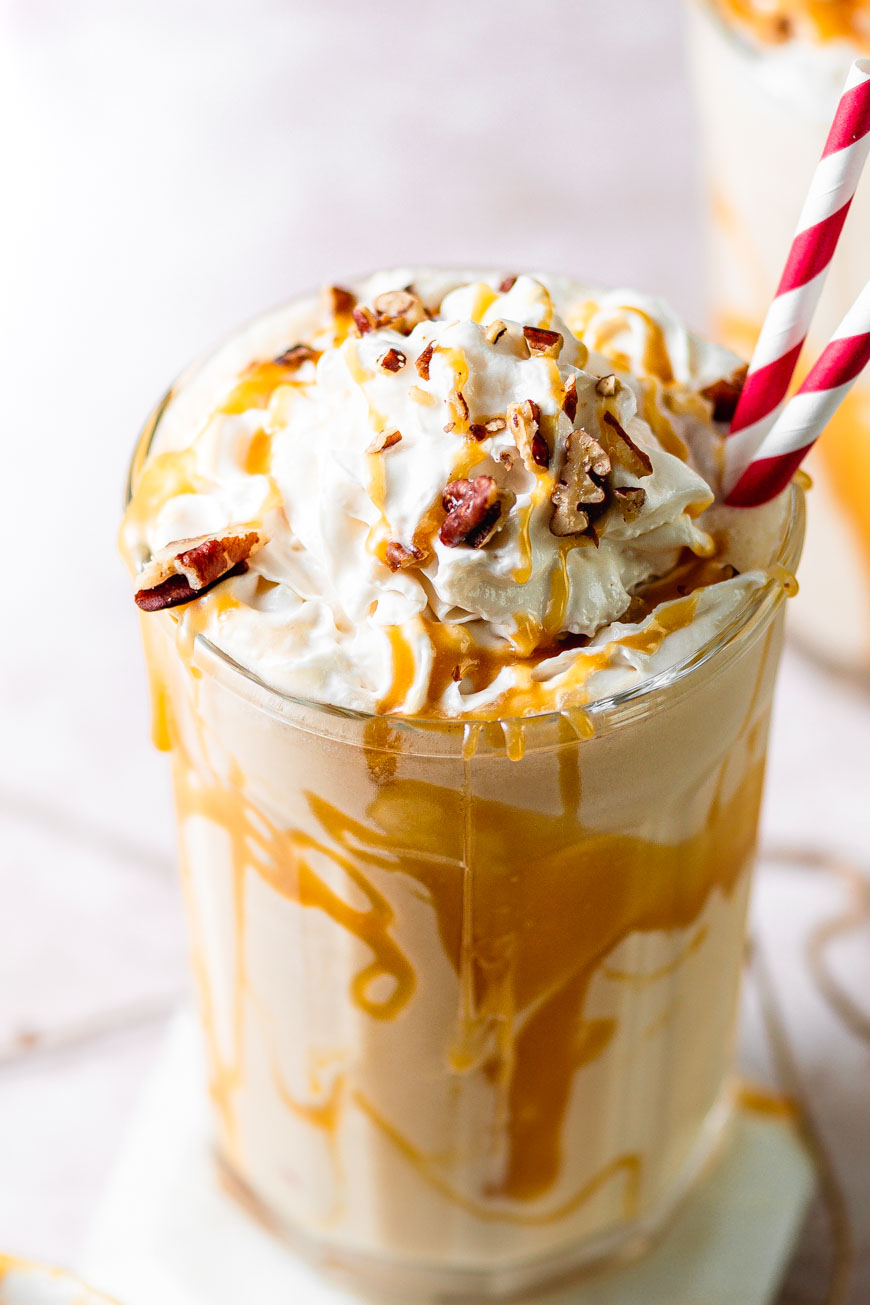 Creamy Butterscotch Milkshake - Thank You Berry Much