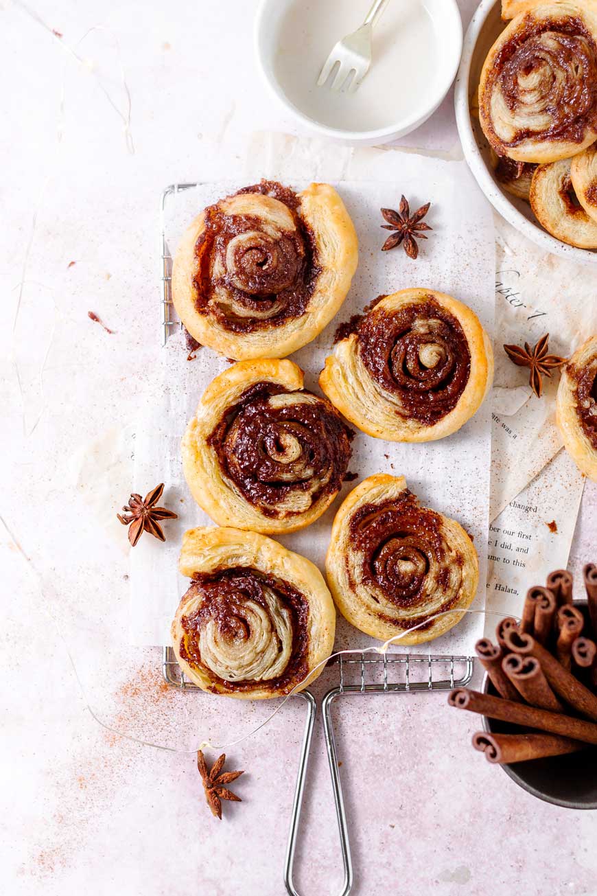 Cinnamon Puff Pastry Swirls - thank you berry much
