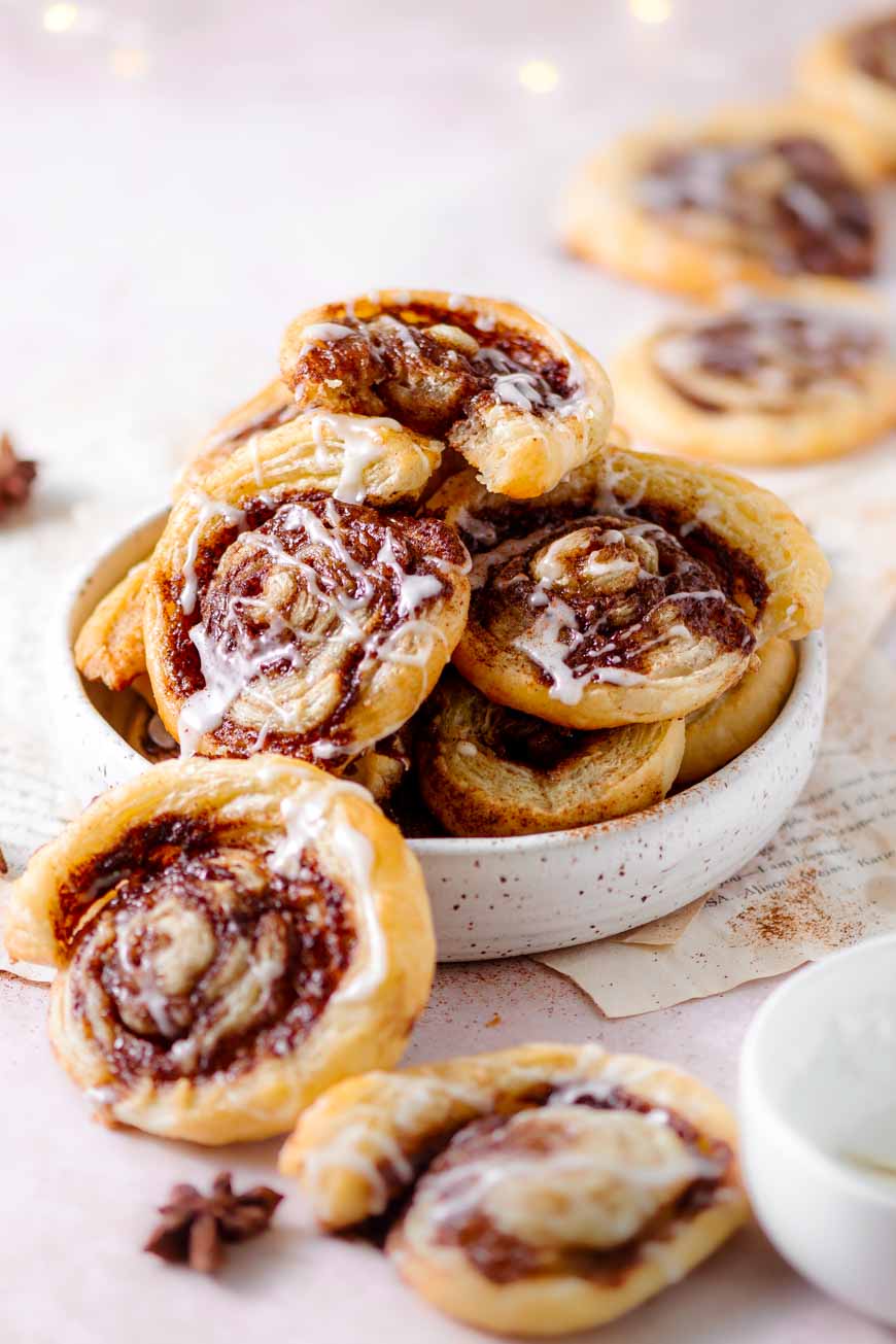 Cinnamon Puff Pastry Swirls - thank you berry much
