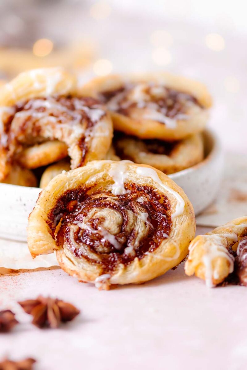 Cinnamon Puff Pastry Swirls - thank you berry much