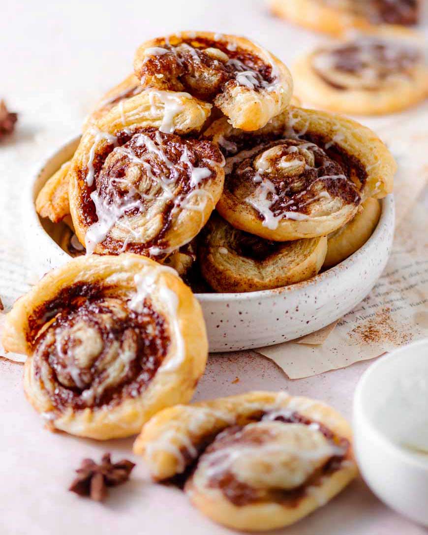 Cinnamon Puff Pastry Swirls - thank you berry much