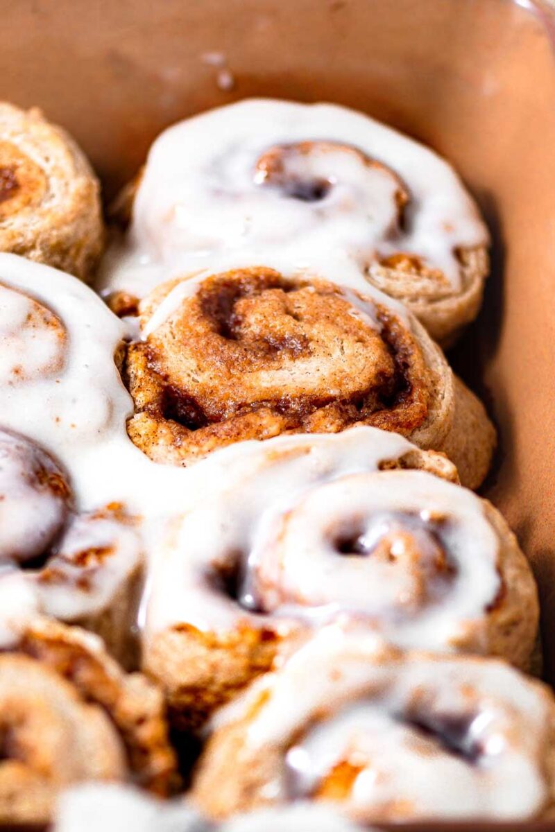 Vegan Cinnamon Rolls Without Yeast - Thank You Berry Much