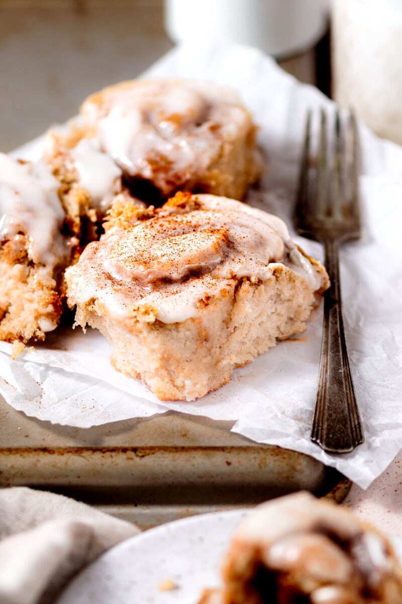 Vegan Cinnamon Rolls Without Yeast - Thank You Berry Much