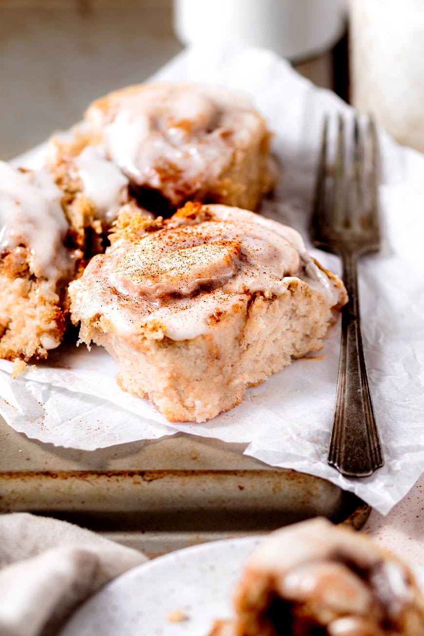 Vegan Cinnamon Rolls Without Yeast - Thank You Berry Much