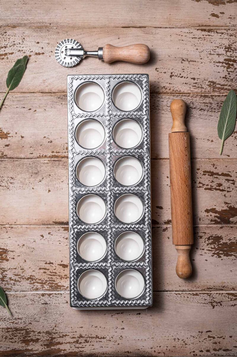 Homemade Vegan Ravioli with Herby Ricotta Cheese Filling