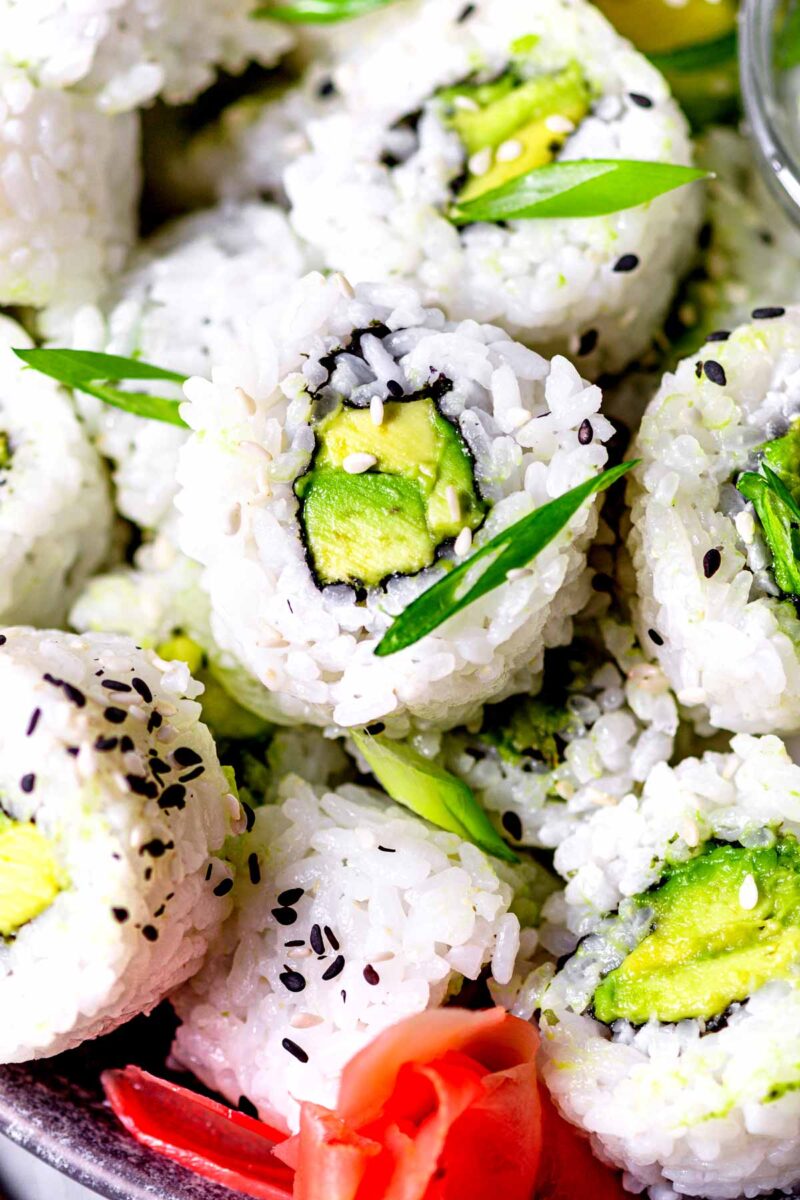 Easy Avocado Sushi Roll - Thank You Berry Much