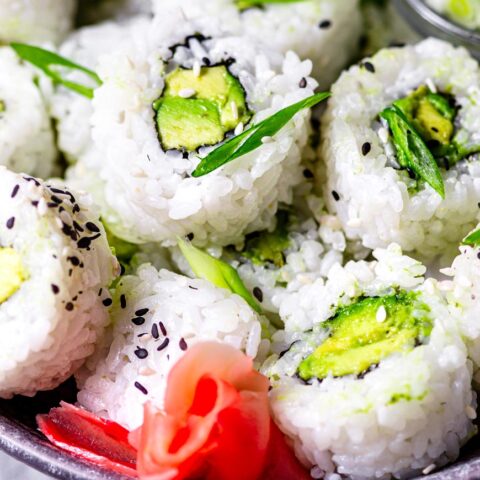 Easy Avocado Sushi Roll - Thank You Berry Much