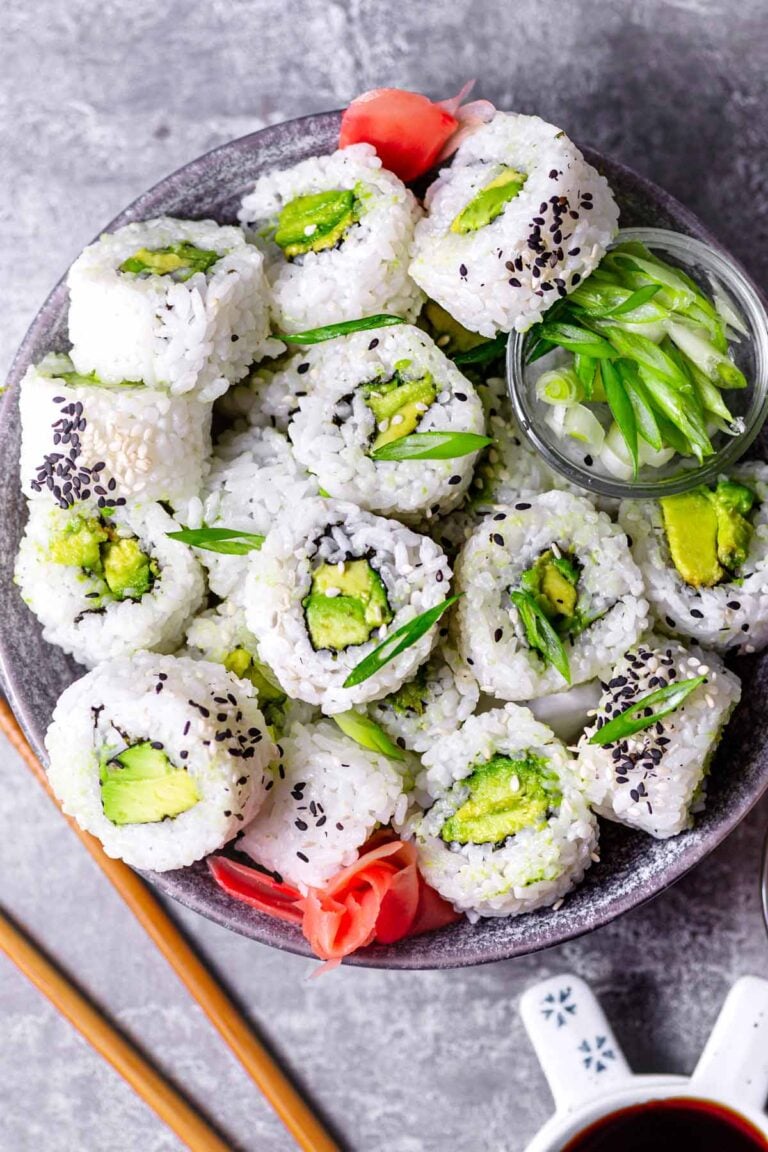 Easy Avocado Sushi Roll - Thank You Berry Much