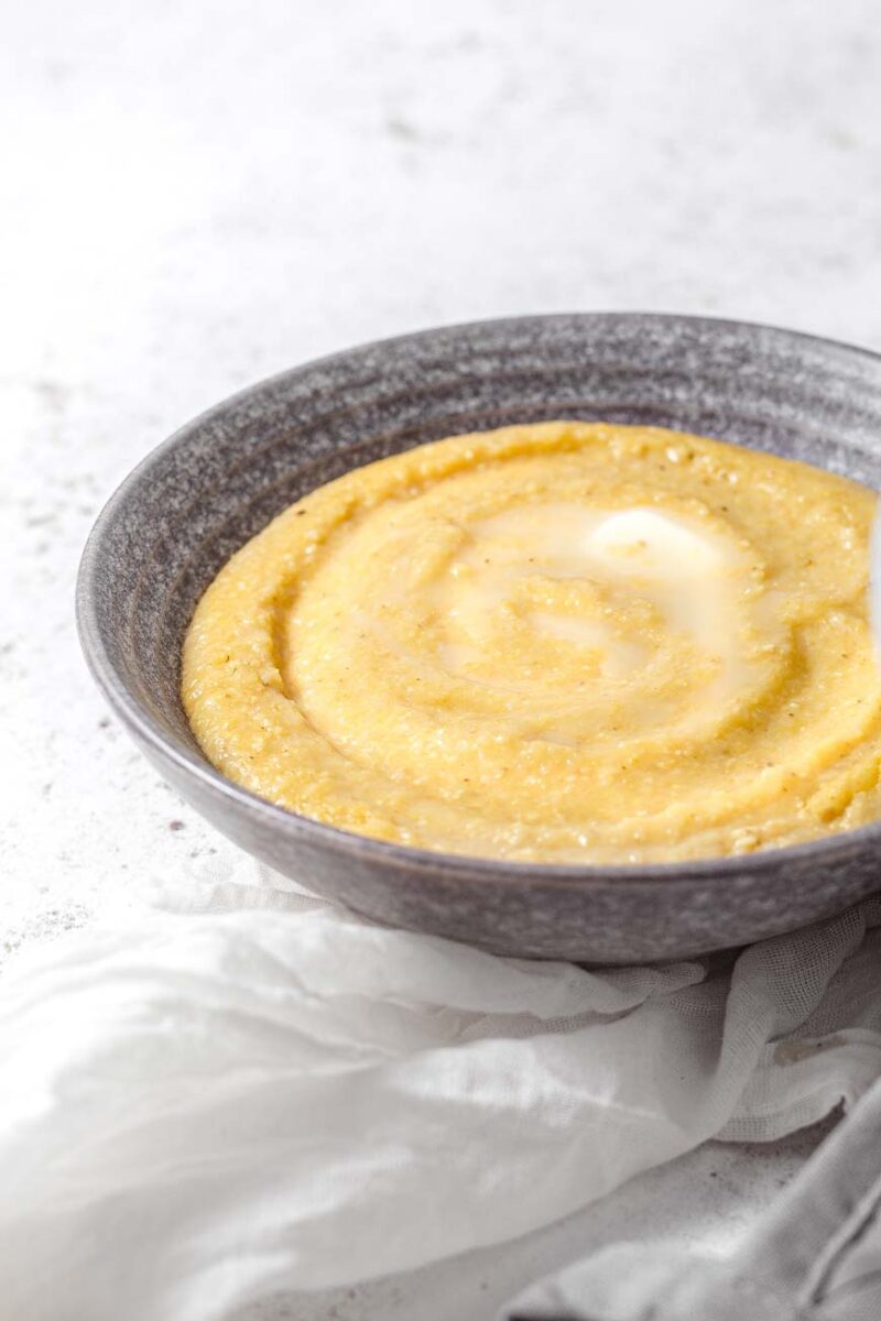 Creamy Vegan Shrimp and Grits - Thank You Berry Much