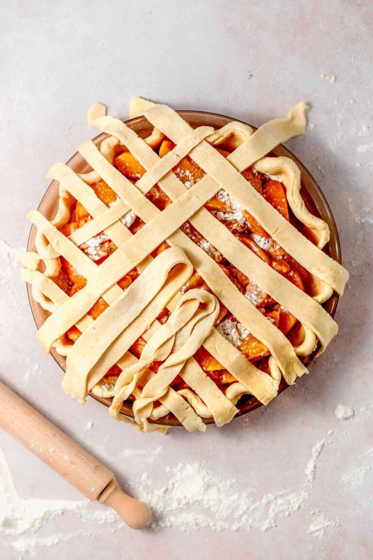 Homemade Peach Pie with Canned Peaches - Easy Recipe!