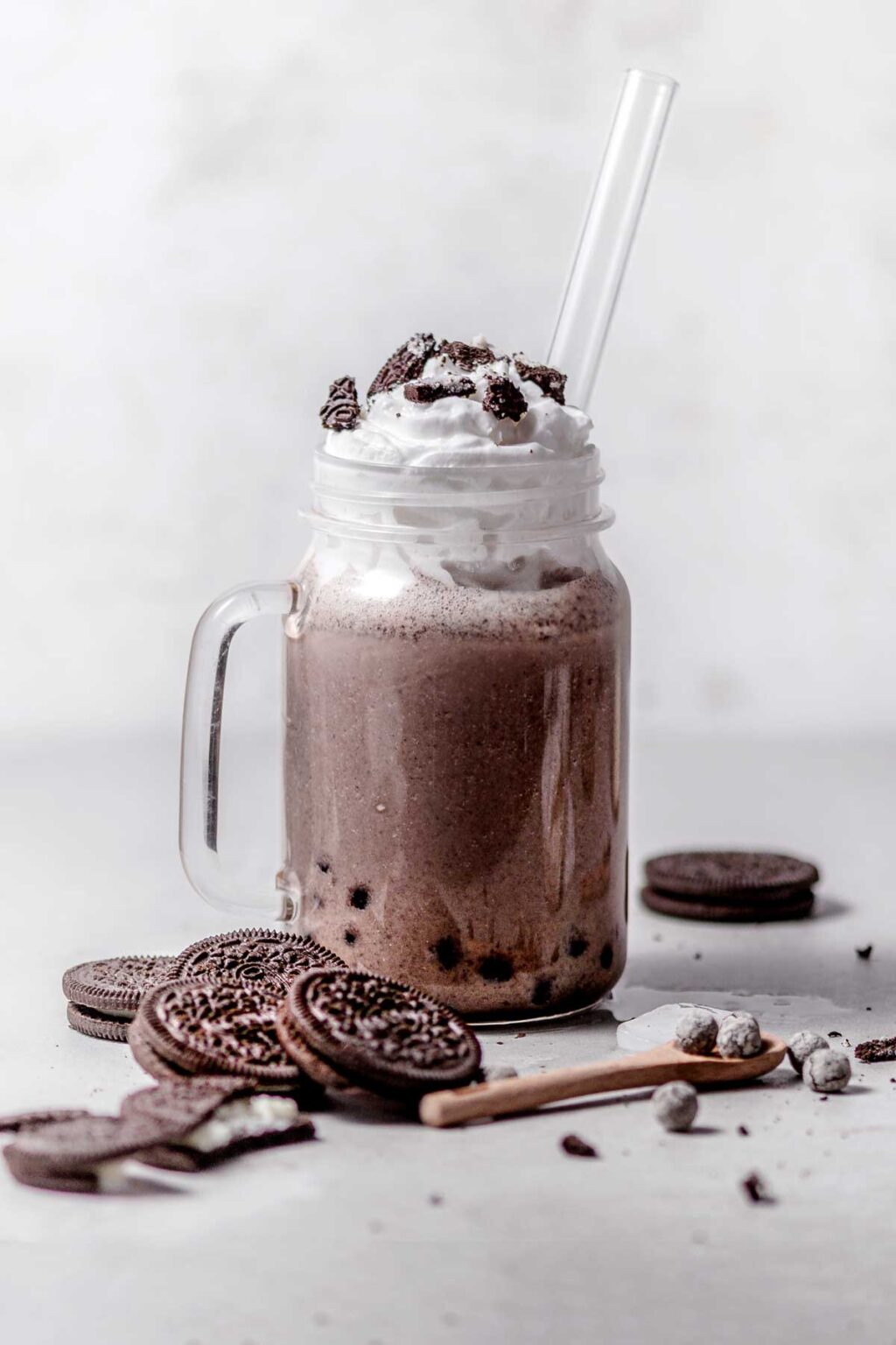 Oreo Bubble Milk Tea (Cookies and Cream Boba)