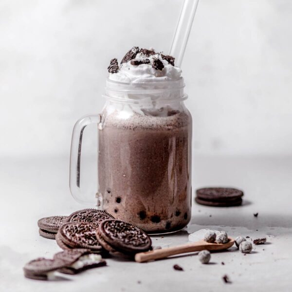 Oreo Bubble Milk Tea (Cookies and Cream Boba)