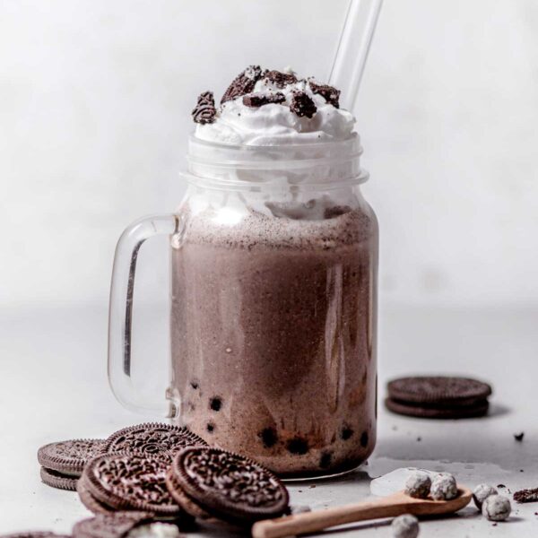 Oreo Bubble Milk Tea (Cookies and Cream Boba)