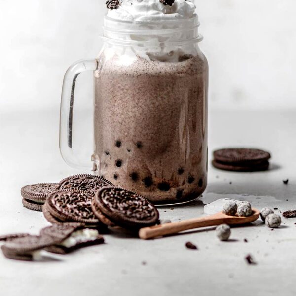 Oreo Bubble Milk Tea (Cookies and Cream Boba)