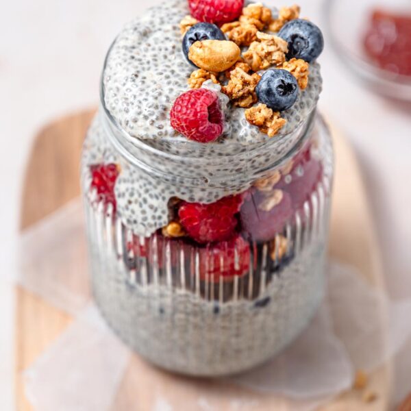 Oat Milk Chia Pudding with 20+ Topping Ideas