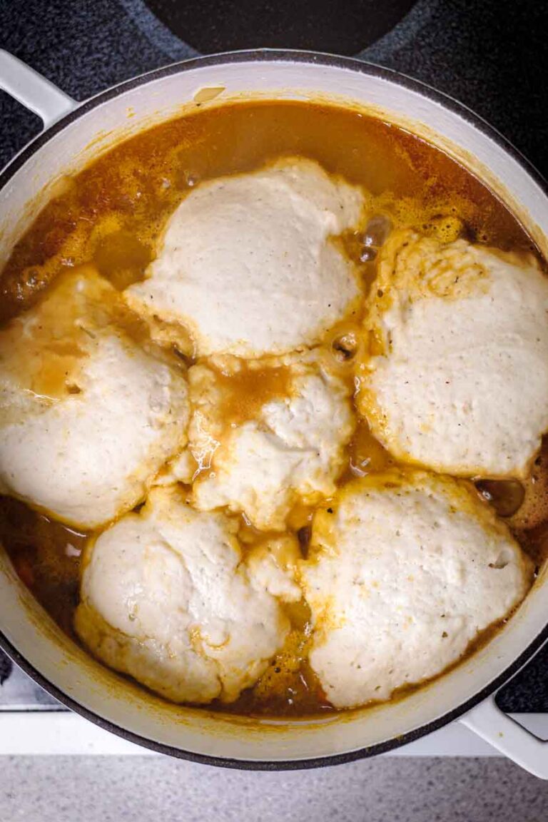 Hearty Vegan Beef Stew with Fluffy Biscuits - thank you berry much