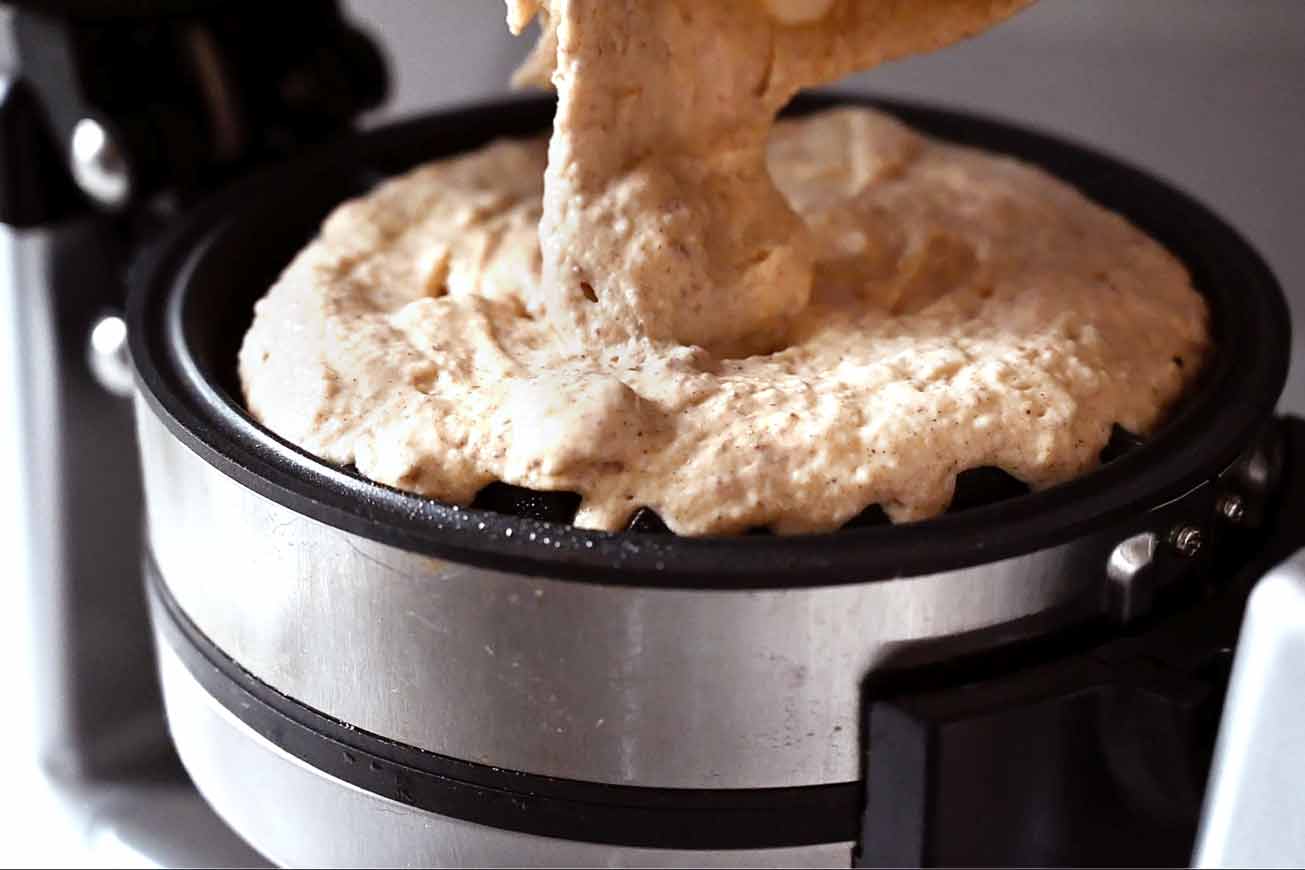 Fluffy Vegan Protein Waffles (No Banana)