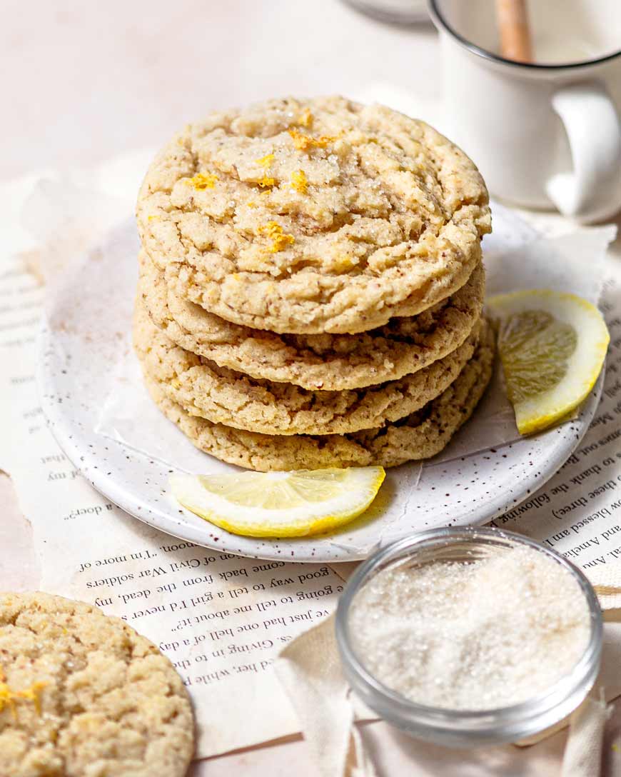Tangy Vegan Lemon Sugar Cookies - thank you berry much