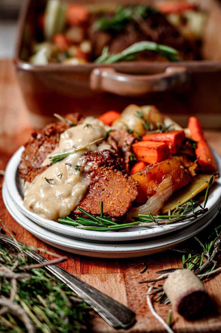 Epic Vegan Sunday Roast Dinner with Gravy