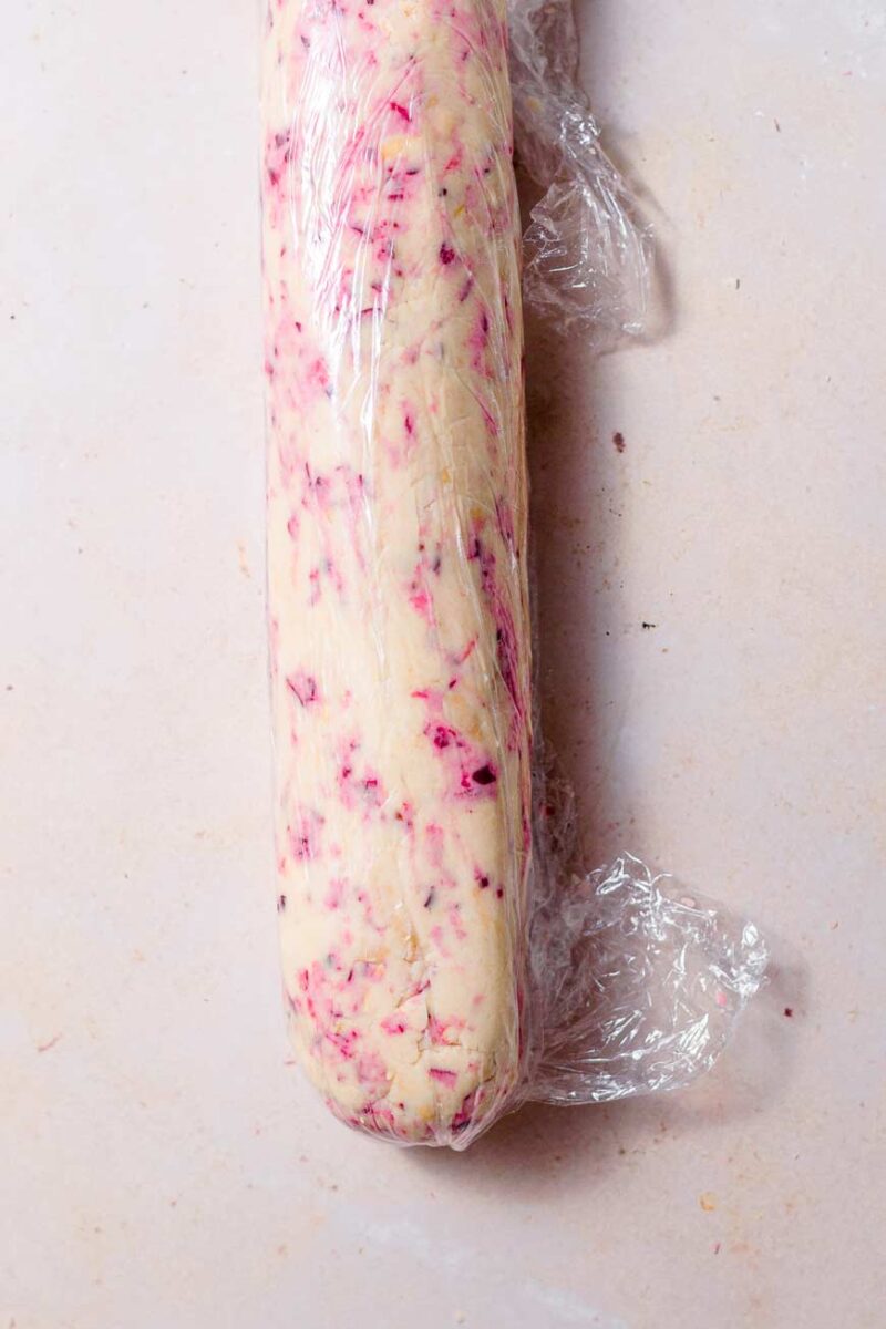 Vegan Cranberry Almond Shortbread Cookies