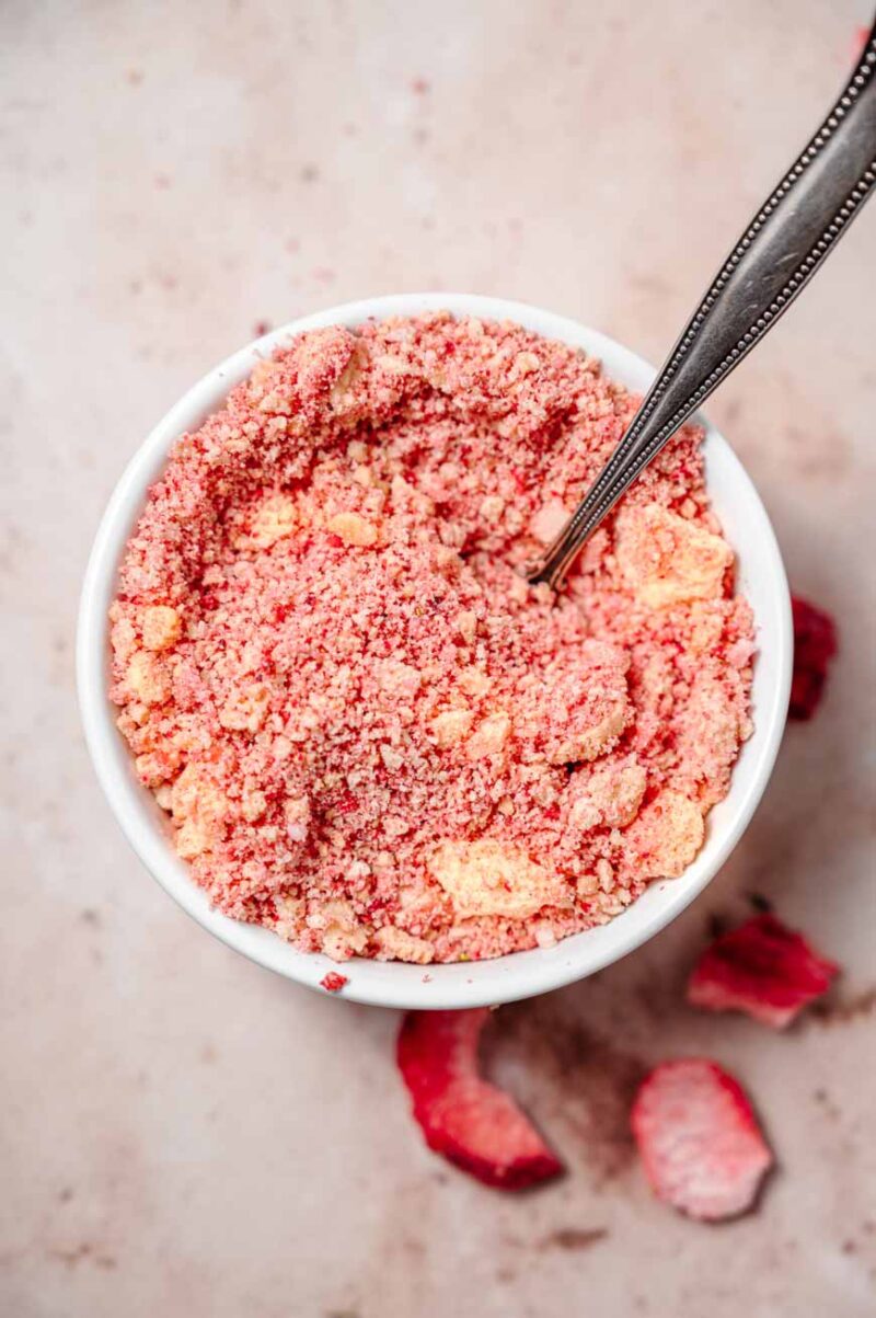 Strawberry Shortcake Crunch Topping with Golden Oreos