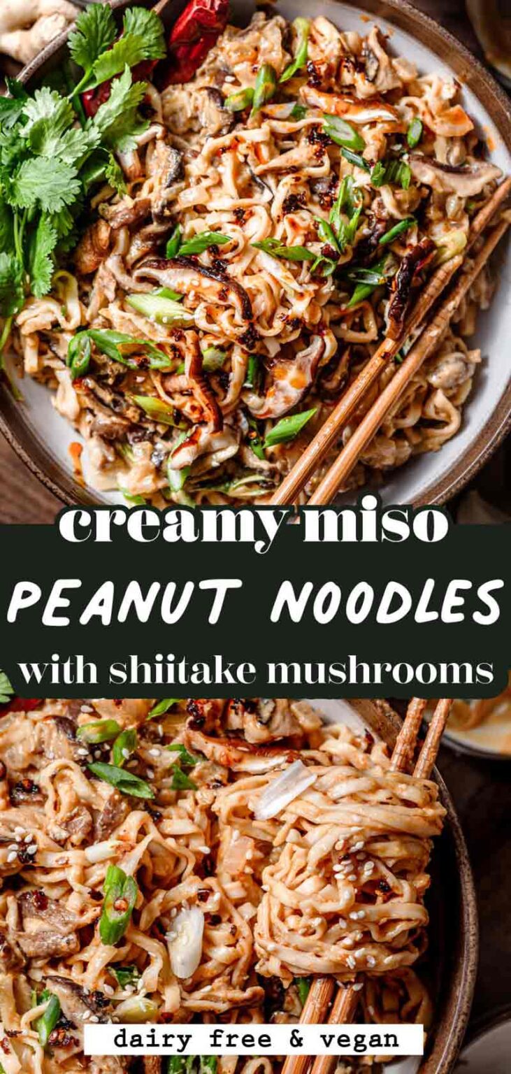Creamy Miso Noodles with Shiitake Mushrooms