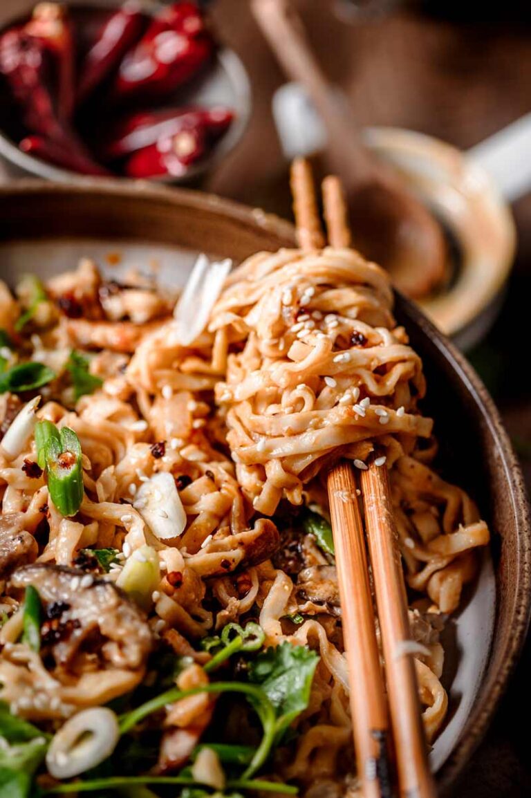 Creamy Miso Noodles with Shiitake Mushrooms