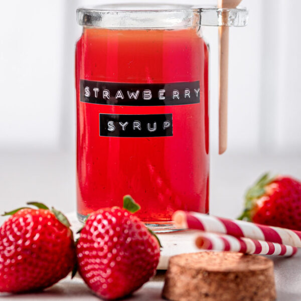 Strawberry Simple Syrup for Cocktails, Coffee & Drinks