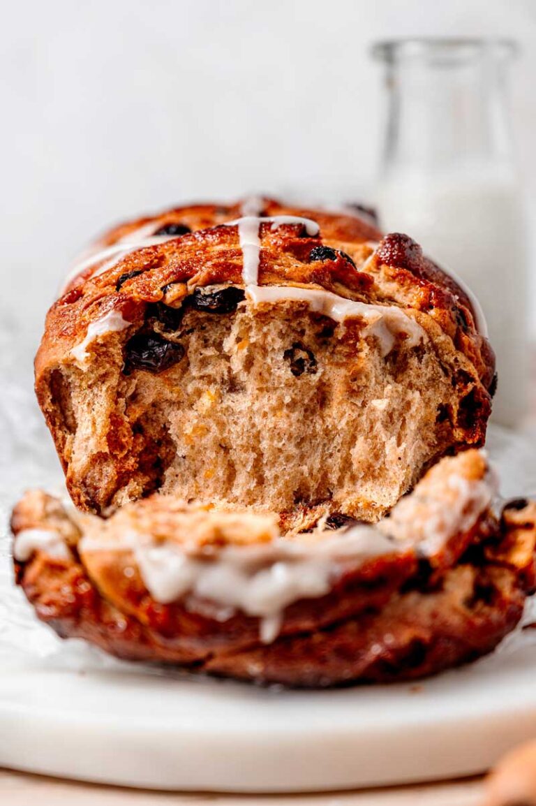 Pull-Apart Hot Cross Bun Loaf