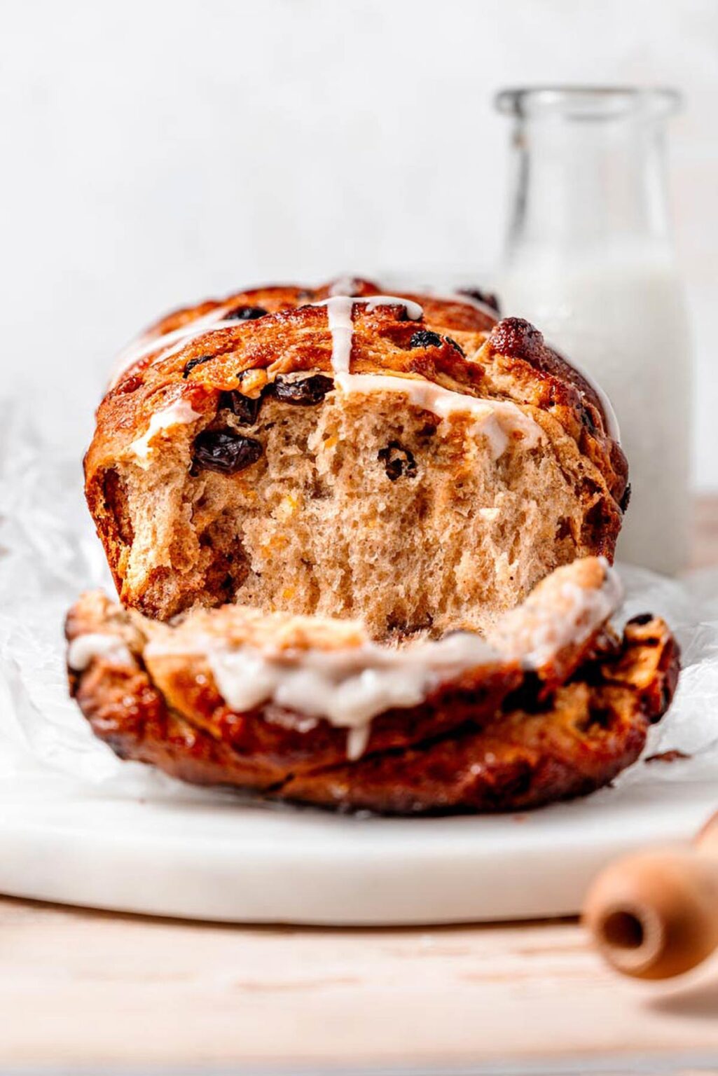 Pull-Apart Hot Cross Bun Loaf