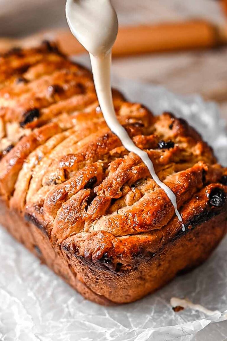Pull-Apart Hot Cross Bun Loaf