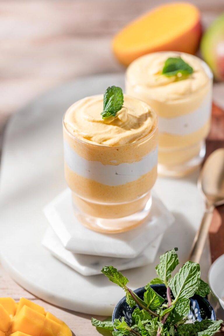 3 Ingredient Creamy Mango Mousse