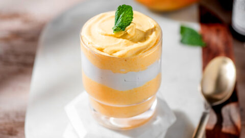 3 Ingredient Creamy Mango Mousse