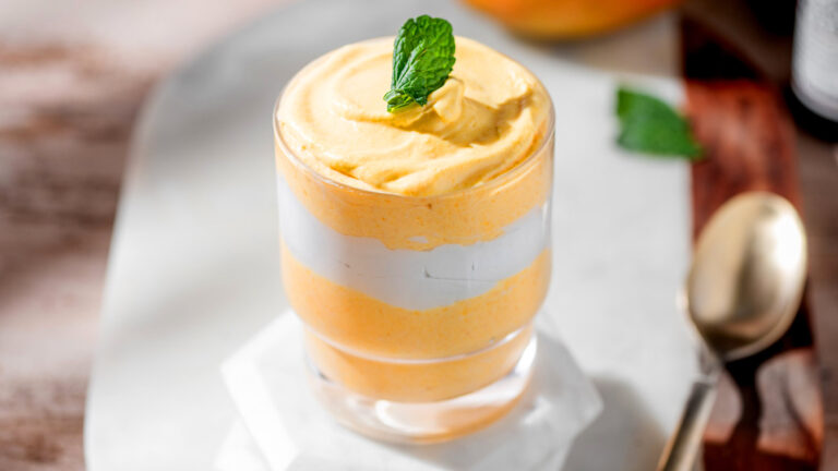 3 Ingredient Creamy Mango Mousse