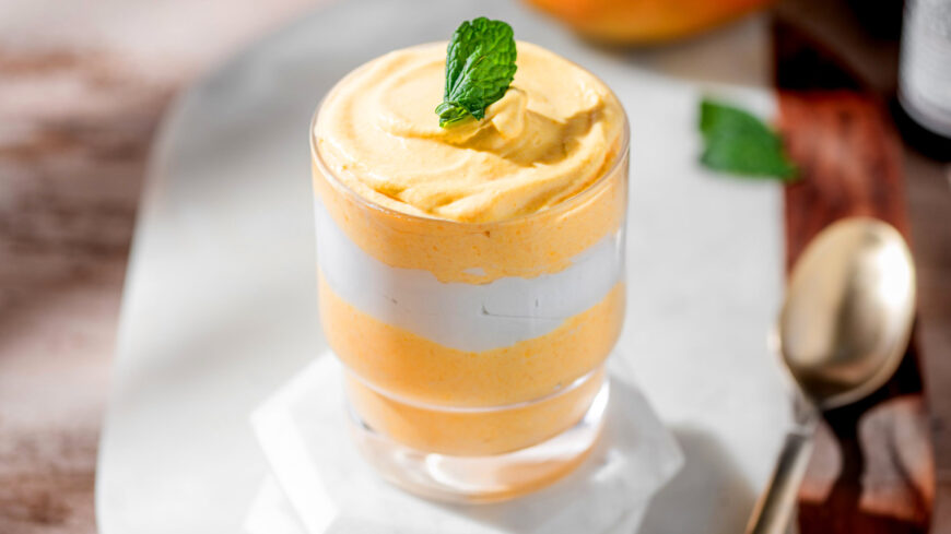 3 Ingredient Creamy Mango Mousse