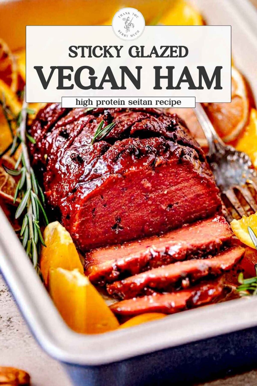 Vegan Ham with Marmalade Glaze (Seitan)