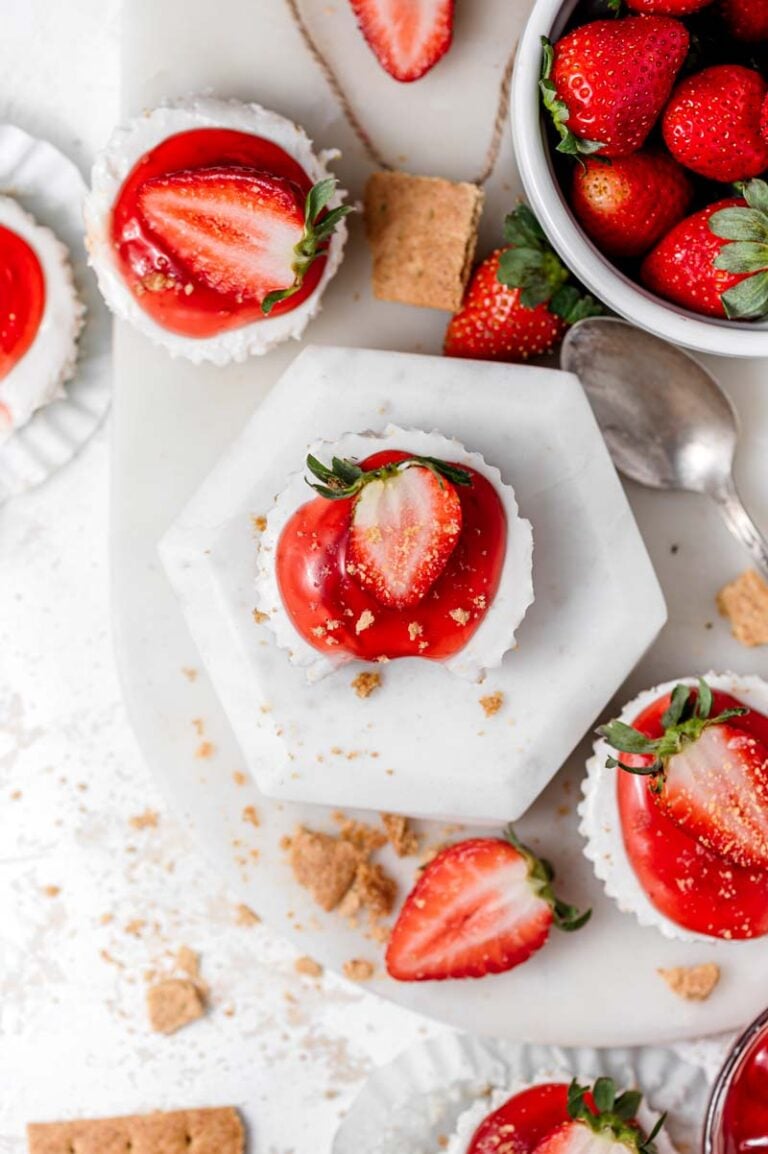 No-Bake Mini Cheesecakes (Vegan & Dairy Free)