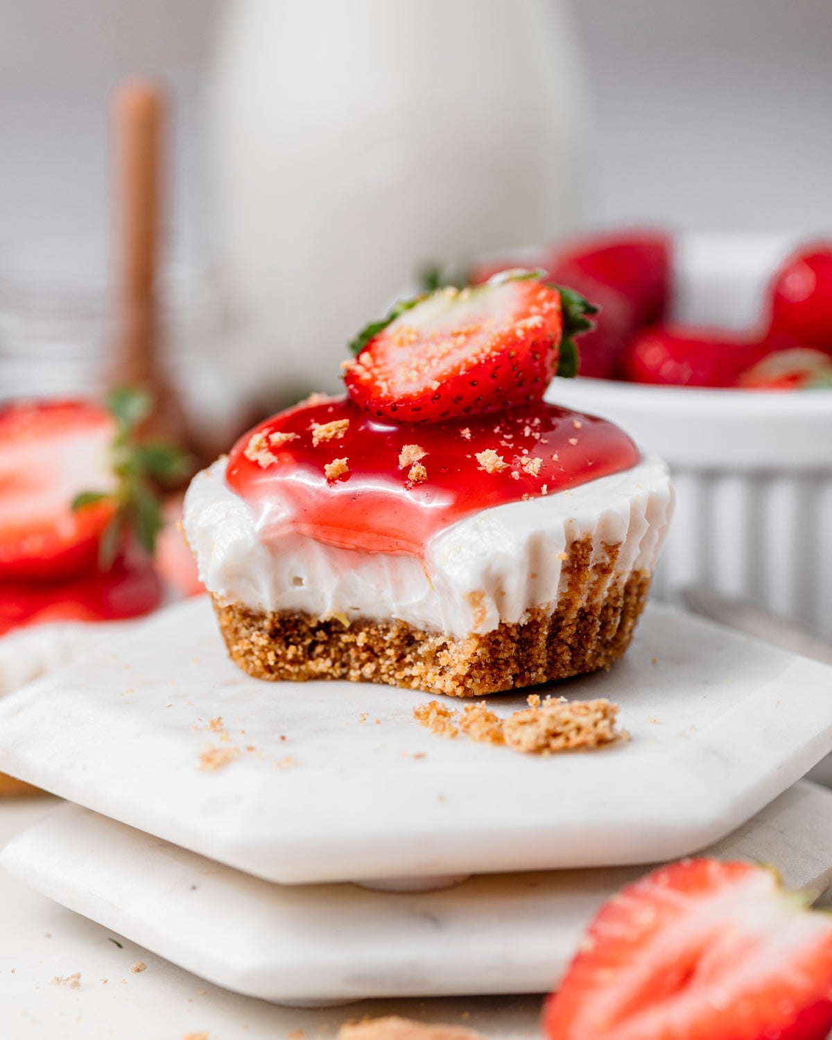 No-Bake Mini Cheesecakes (Vegan & Dairy Free)