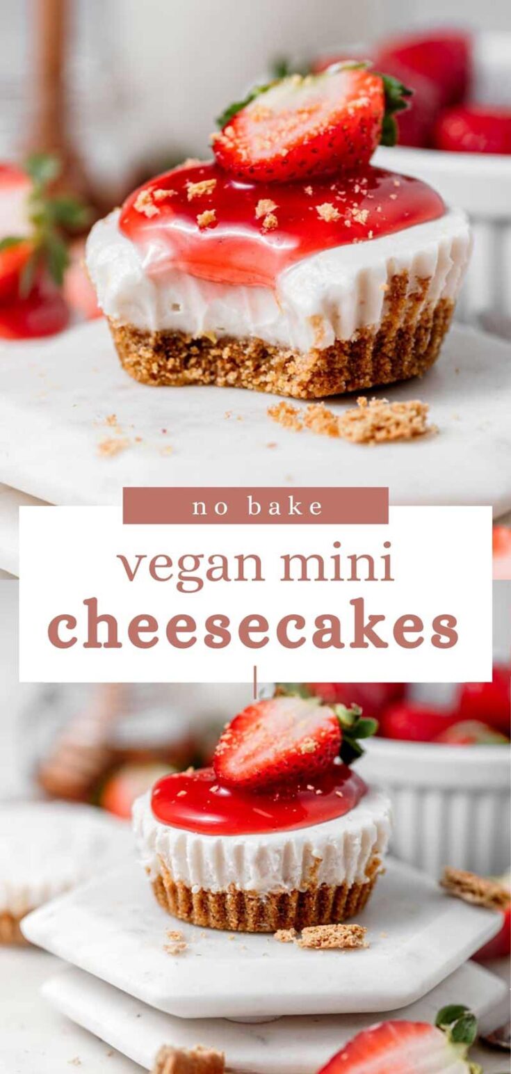 No-Bake Mini Cheesecakes (Vegan & Dairy Free)
