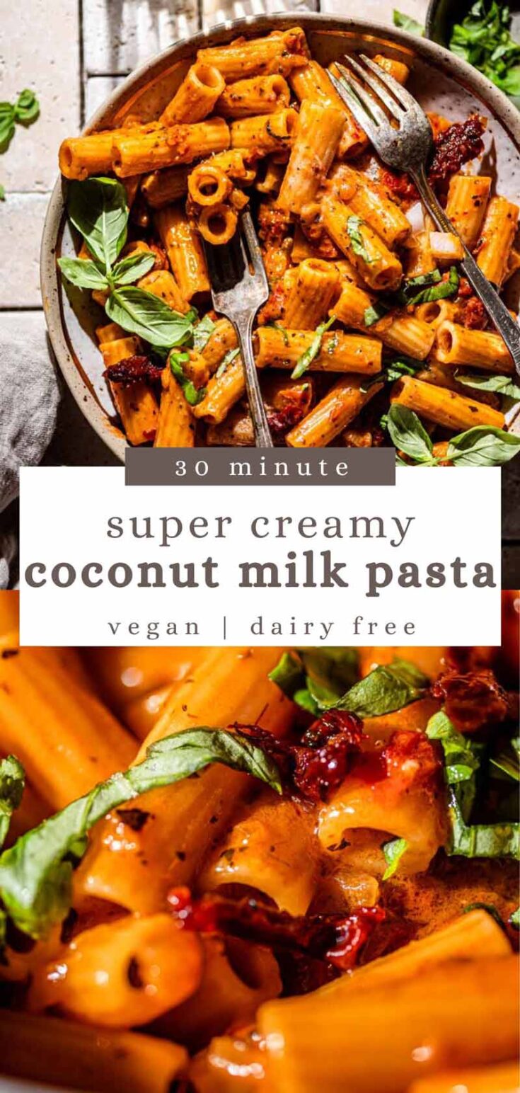 Creamy Coconut Milk Pasta Sauce (Vegan)