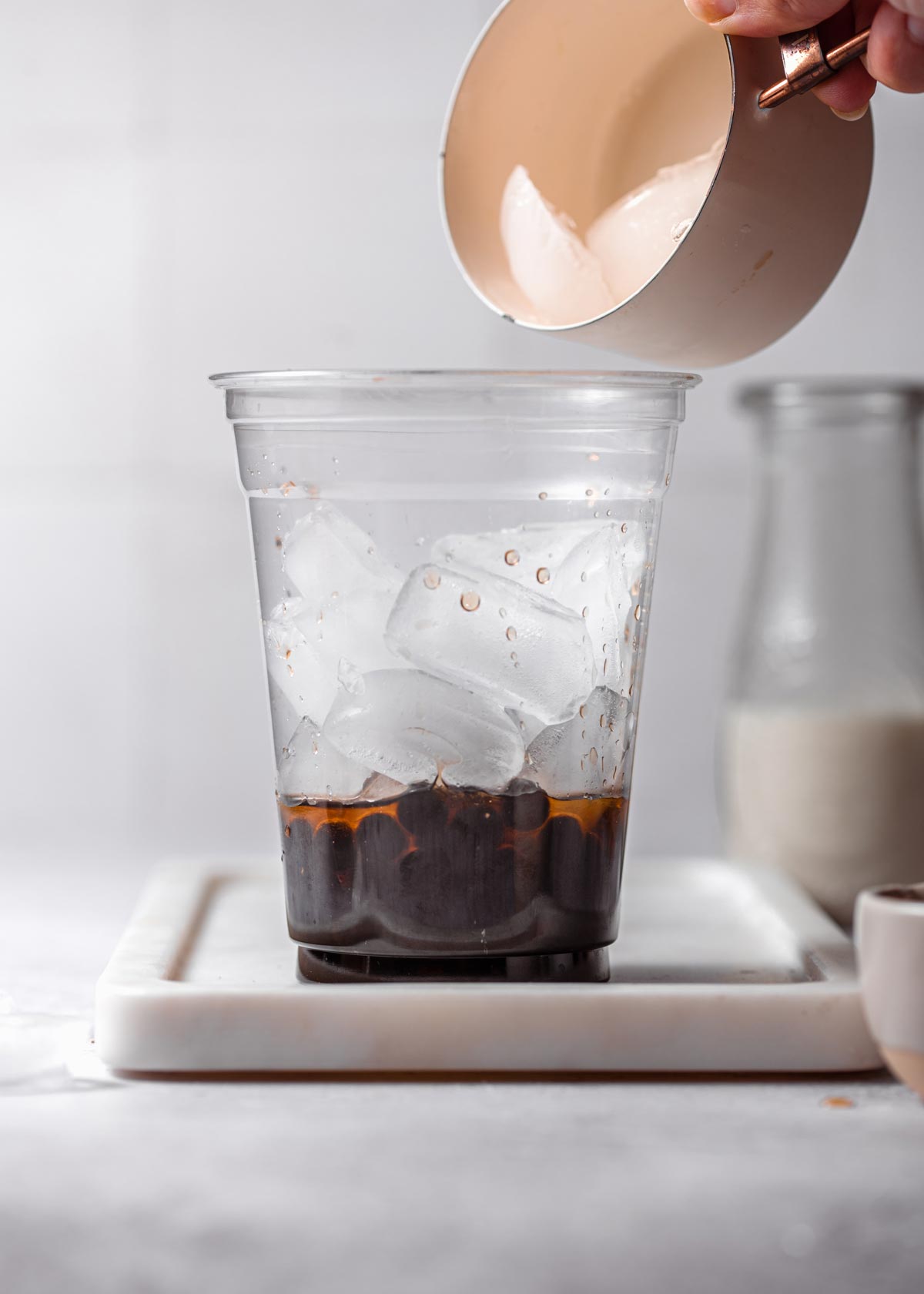 Coffee Milk Bubble Tea with Boba Pearls