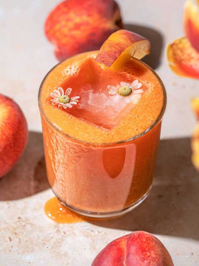 How to Make Fresh Peach Juice - thank you berry much
