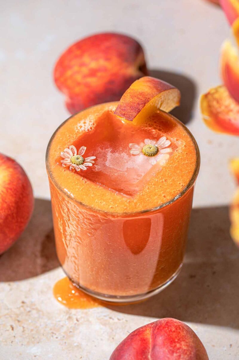 How to Make Fresh Peach Juice & Easy Peach Nectar