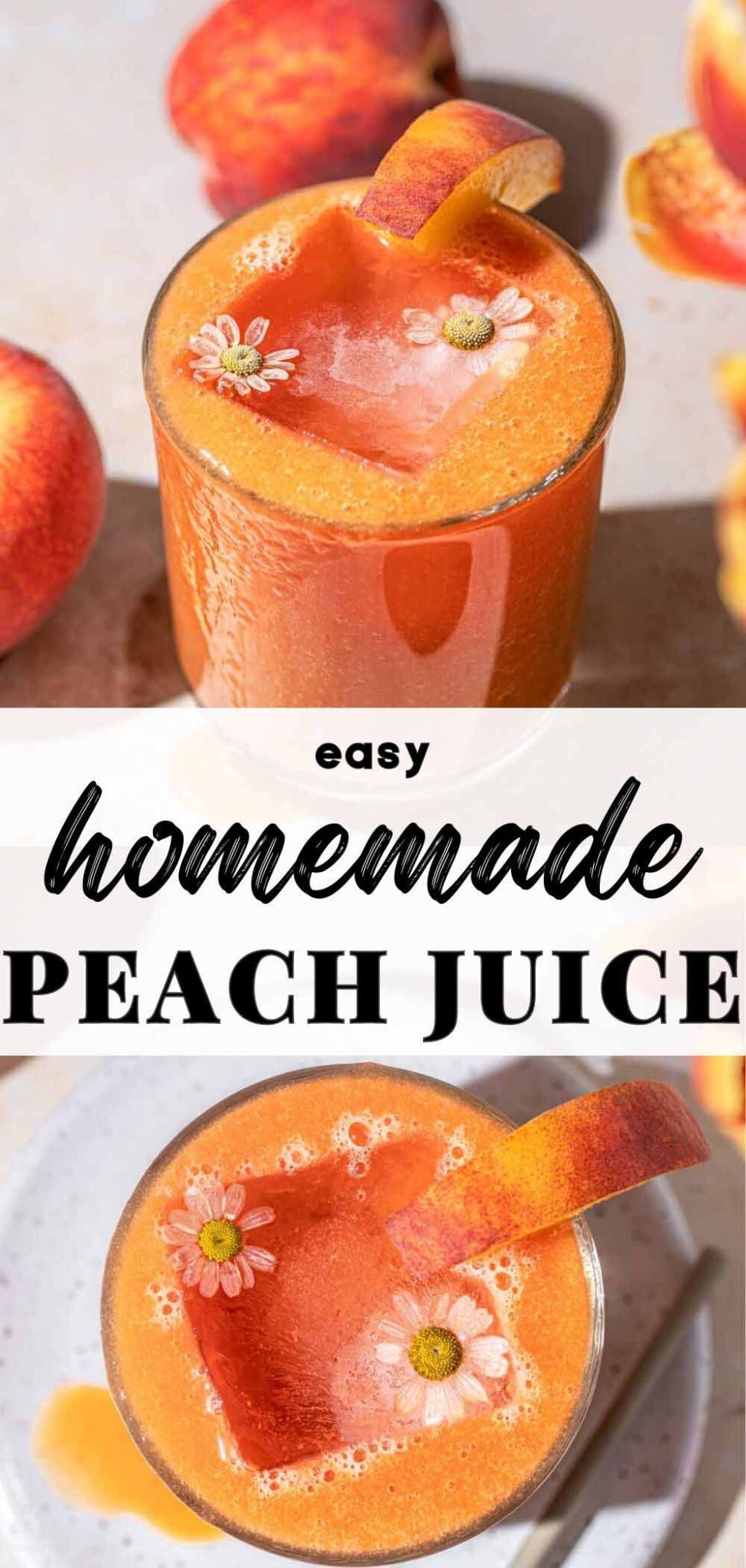 How to Make Fresh Peach Juice & Easy Peach Nectar